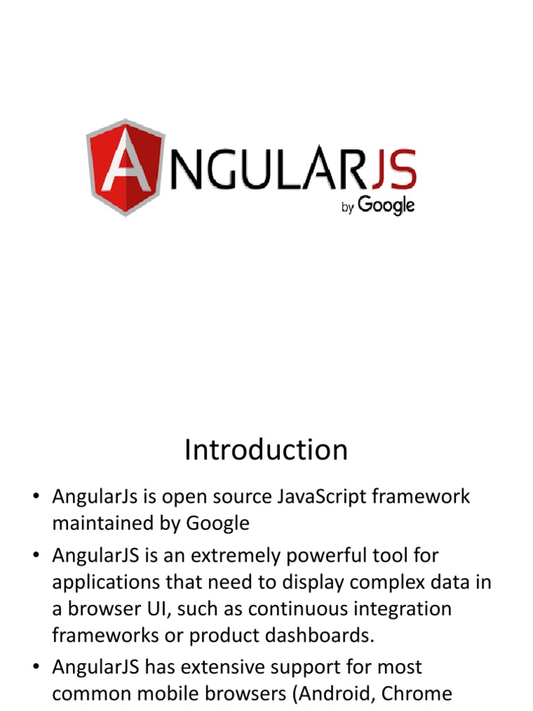 An Introduction to AngularJS Directives, Controllers, Modules and Data ... An Introduction to AngularJS Directives, Controllers, Modules and Data ...