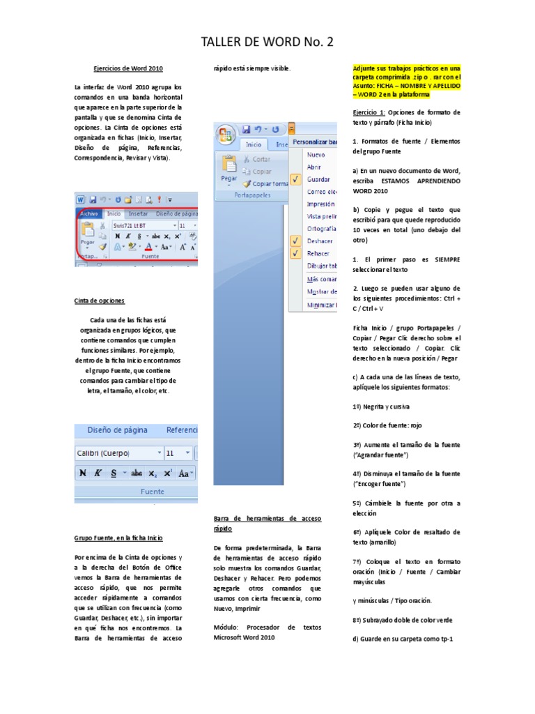 Práctica de Word No. 2 | PDF | Microsoft Word | Bibliografía