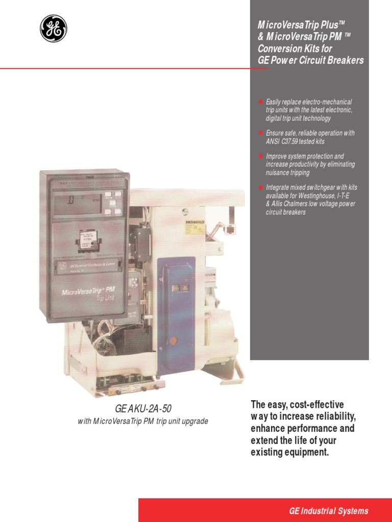Microversatrip Plus & Microversatrip PM Conversion Kits For Ge Power ...