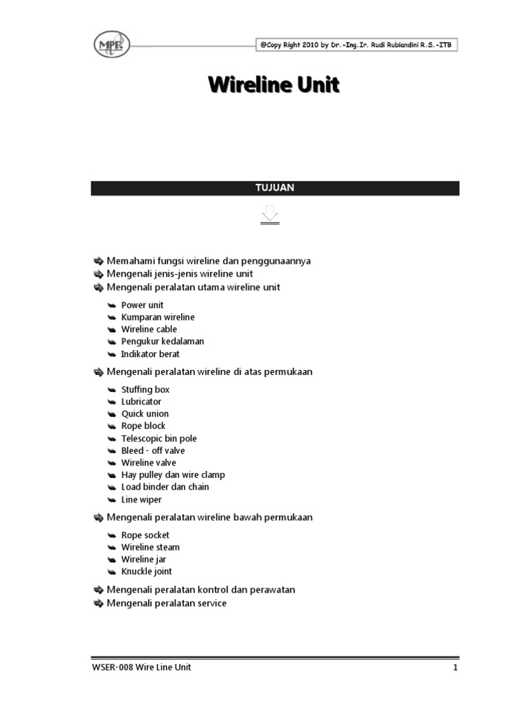 Wireline Unit | PDF