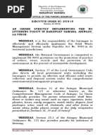 Barangay Ecological Waste Management Ordinance | PDF | Waste Management ...