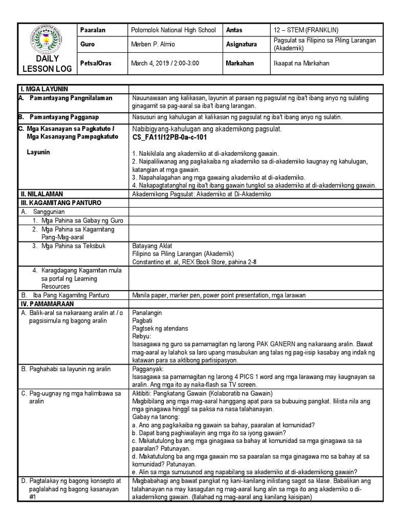 DLP Observation 2 | PDF