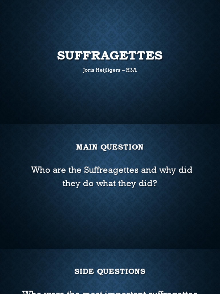 Understanding the Suffragettes' Fight | PDF | History