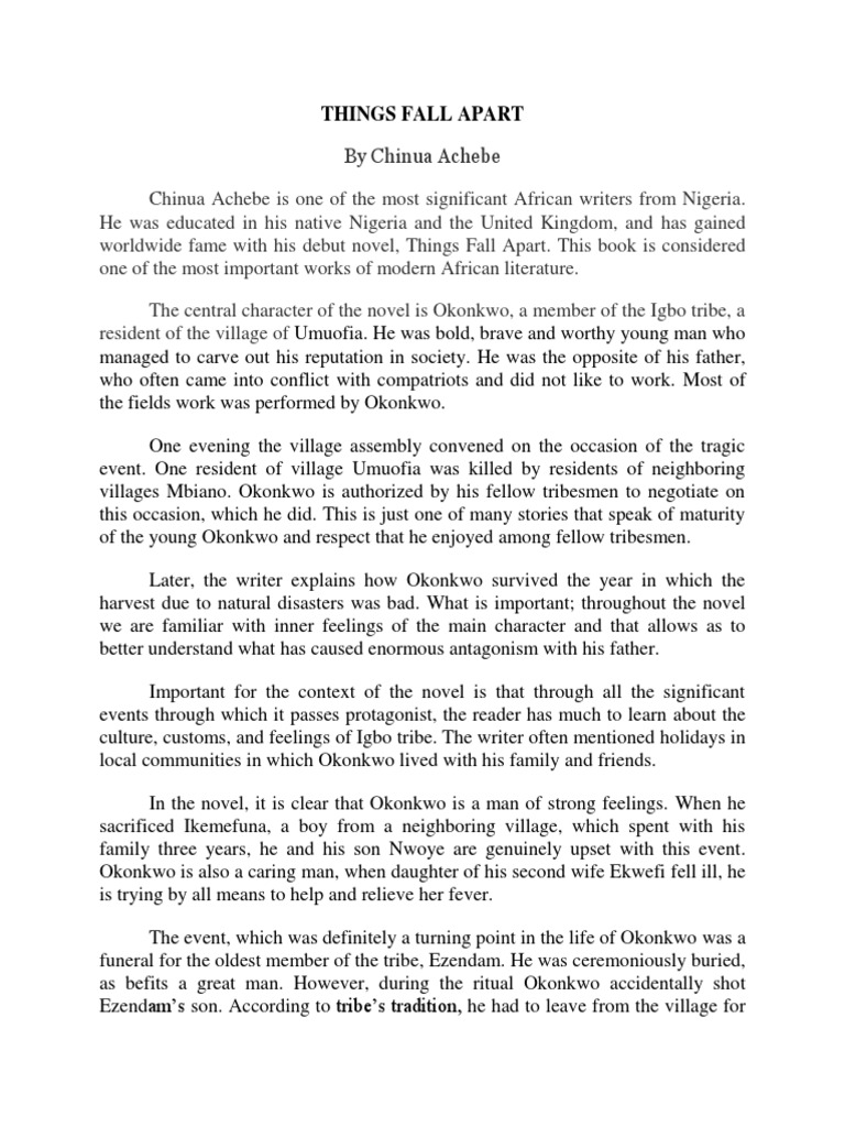 Things Fall Apart | PDF