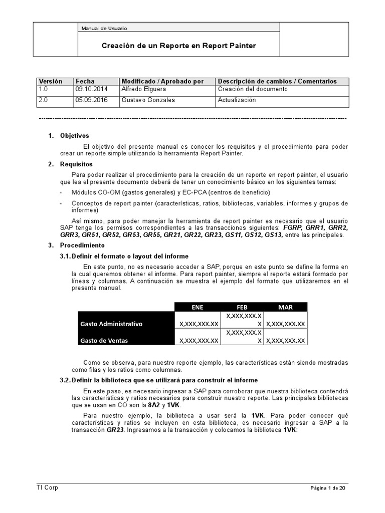 Manual Report Painter - Avanzado | PDF | Point and Click | Bibliotecas