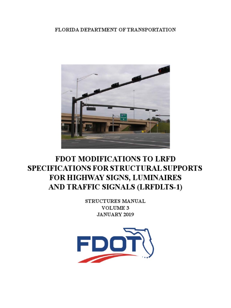 Fdot Modifications To LRFD Specifications For Structural Supports For ...