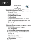 Master Teacher 1 Duties and Responsibilities | PDF | Self-Improvement