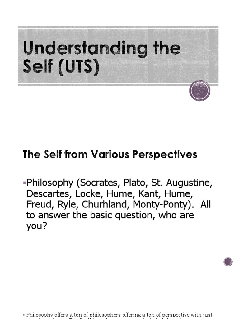 Understanding The Self PPT Presentation 2018a Chapter 1 | PDF | Id ...