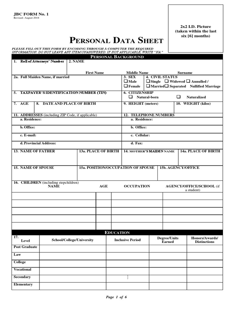 PDS Form August2018 | Download Free PDF | Complaint | Identity Document