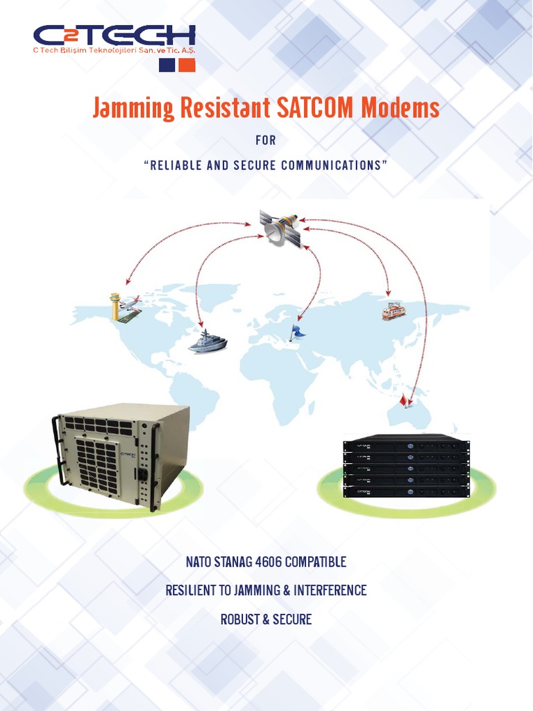 Jamming Resistant SATCOM Modems | PDF | Orthogonal Frequency Division ...