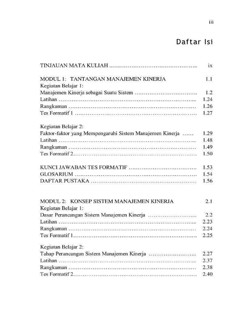 EKMA4263 Manajemen Kinerja | PDF