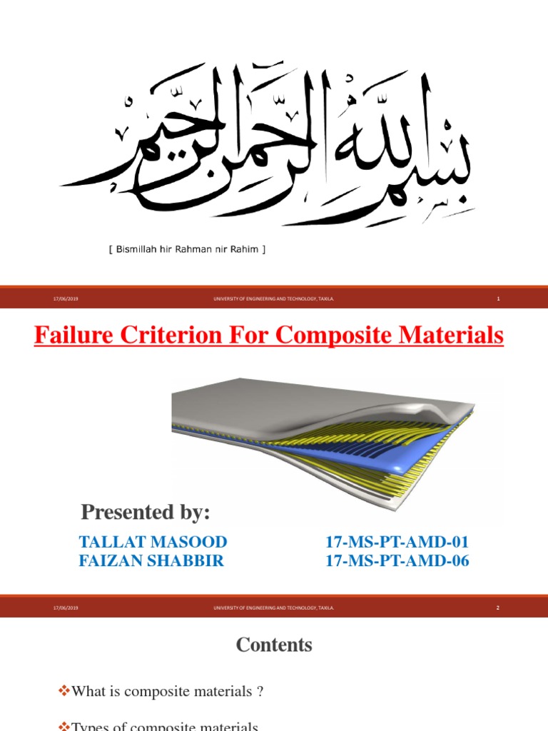 Failure Theories For Composites | PDF | Composite Material | Strength ...