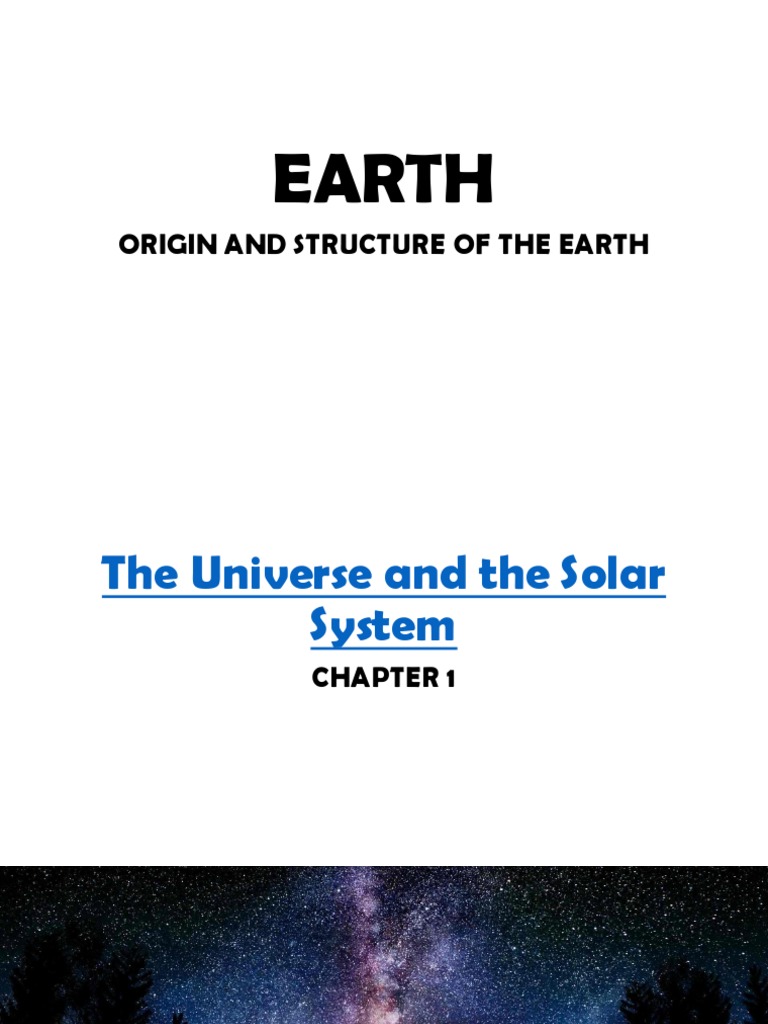 The Universe and The Solar System | PDF | Universe | Narrative