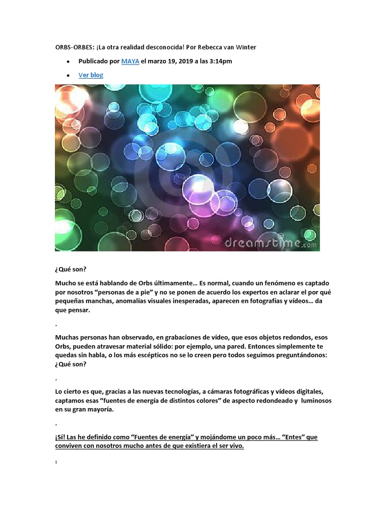 Orbs | PDF | Cámara | Materia oscura