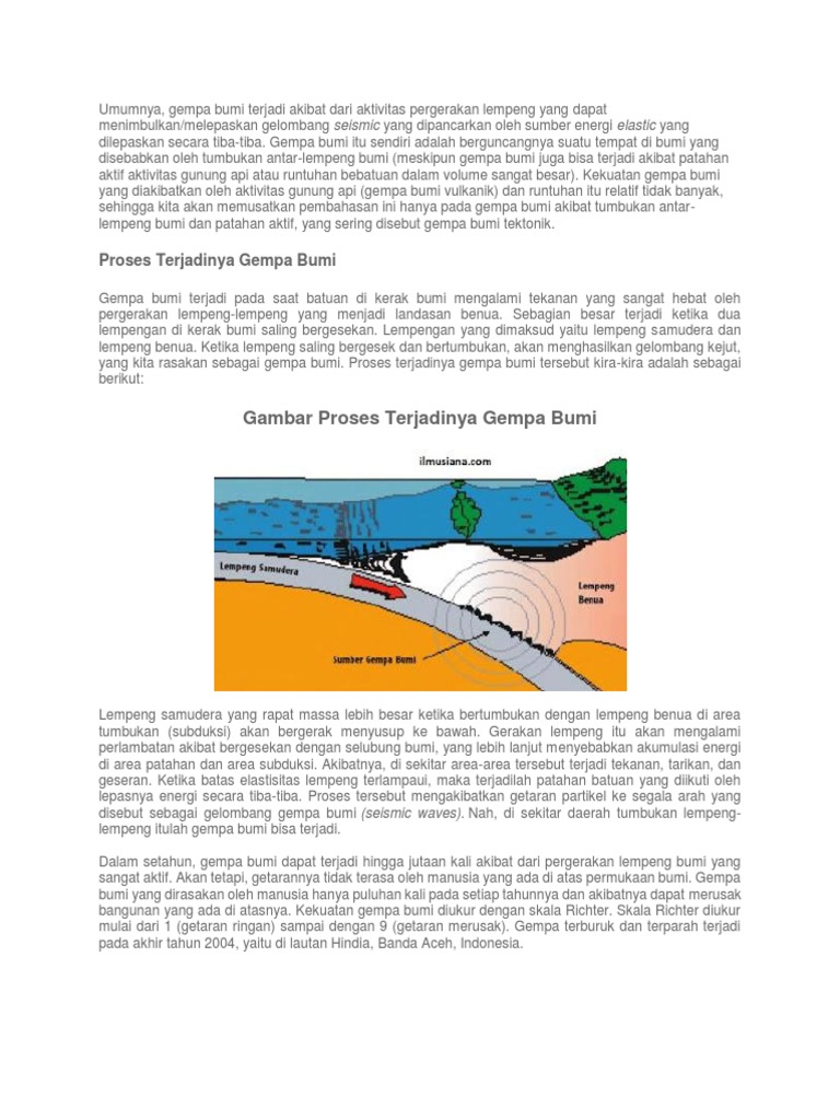 Proses Terjadinya Gempa | PDF
