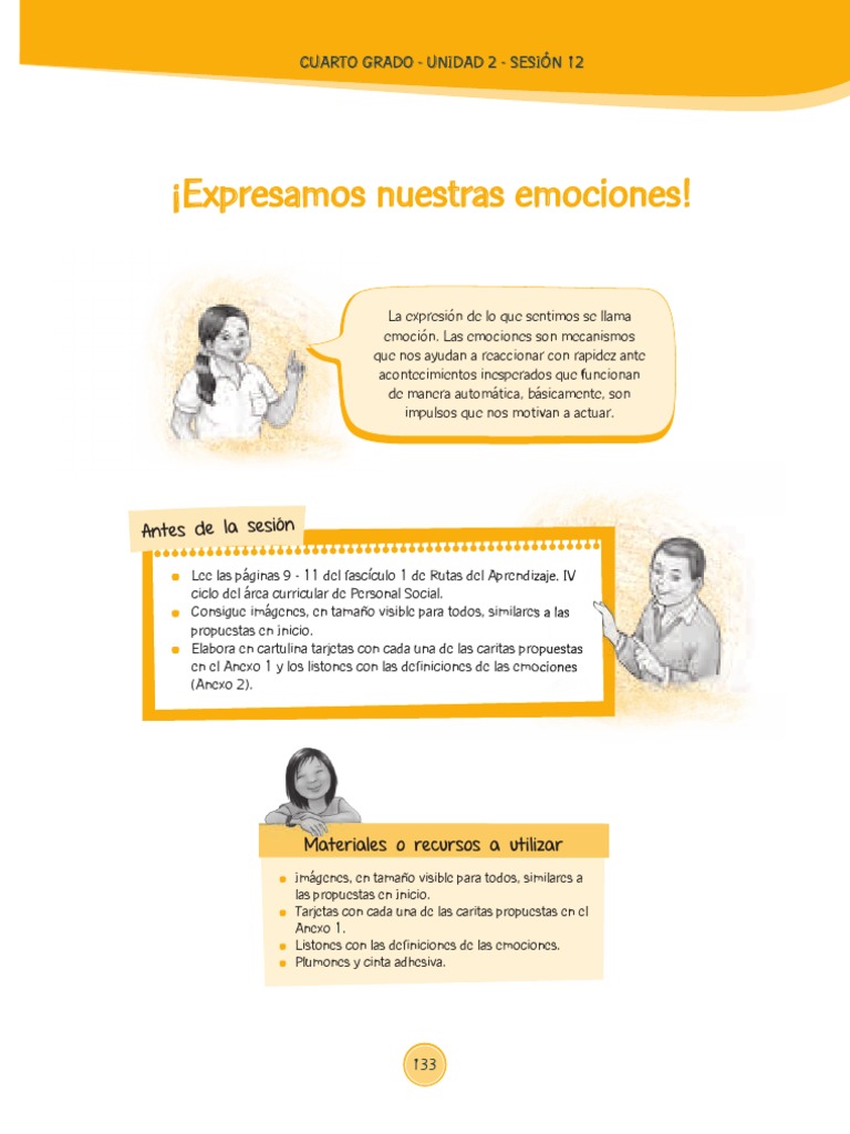 Expresión de Emociones en Clase | PDF | Las emociones | Temor