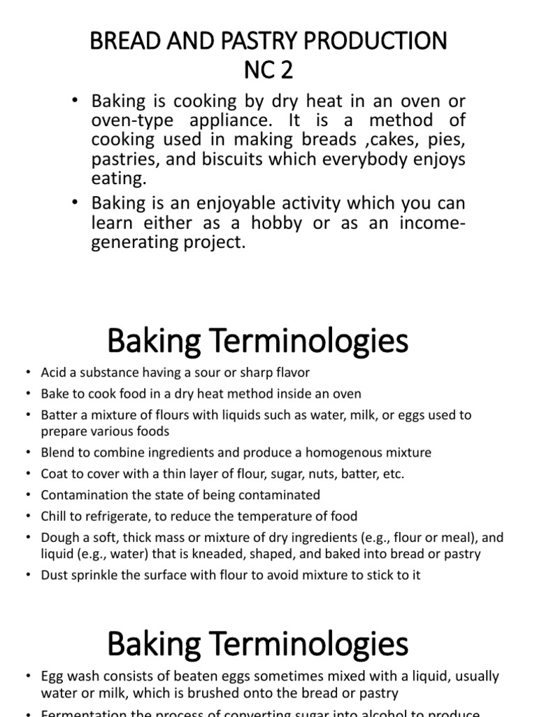 Bread And Pastry Production NC2 | Flour | Breads