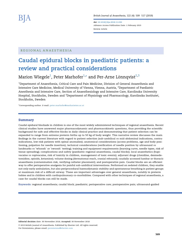 Journal Anesthesia | PDF | Anesthesia | Medical Specialties