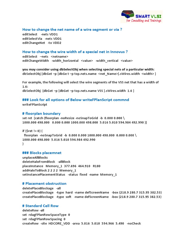 Innovus Help and Tips | PDF | Computer Engineering | Computer Programming