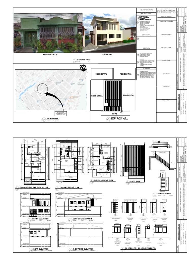 Proposed Residential Building Plans and Specifications | PDF | Heritage ...