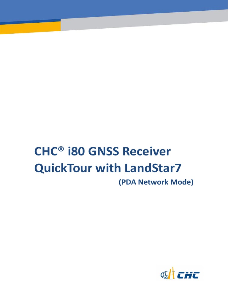 CHC® I80 Gnss Receiver Quicktour With Landstar7: (Pda Network Mode ...