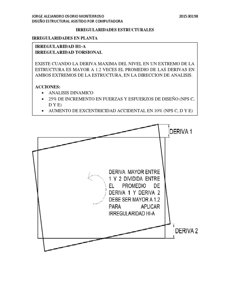 Irregularidades Estructurales | PDF | Rigidez | Naturaleza