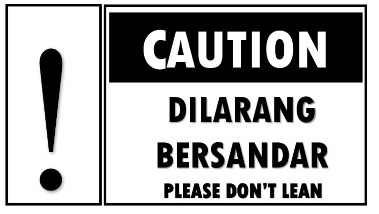 Jangan Bersandar | PDF