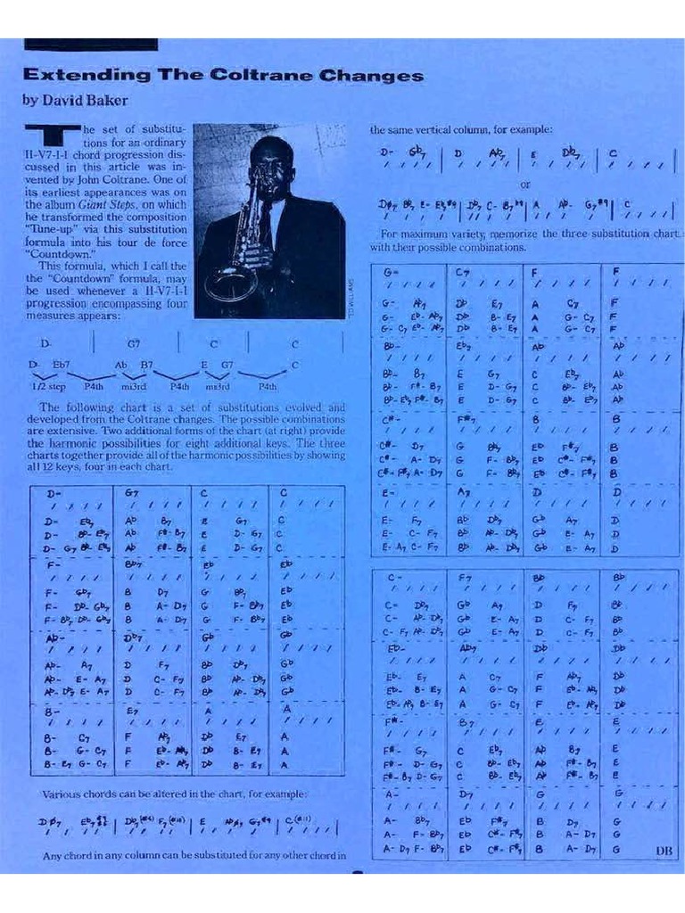Coltrane Changes | PDF