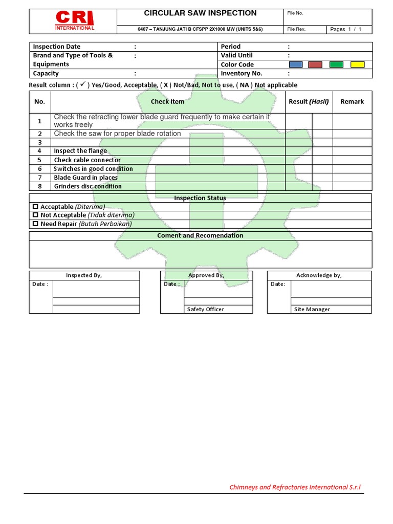 Check The Retracting Lower Blade Guard Frequently To Make Certain It ...
