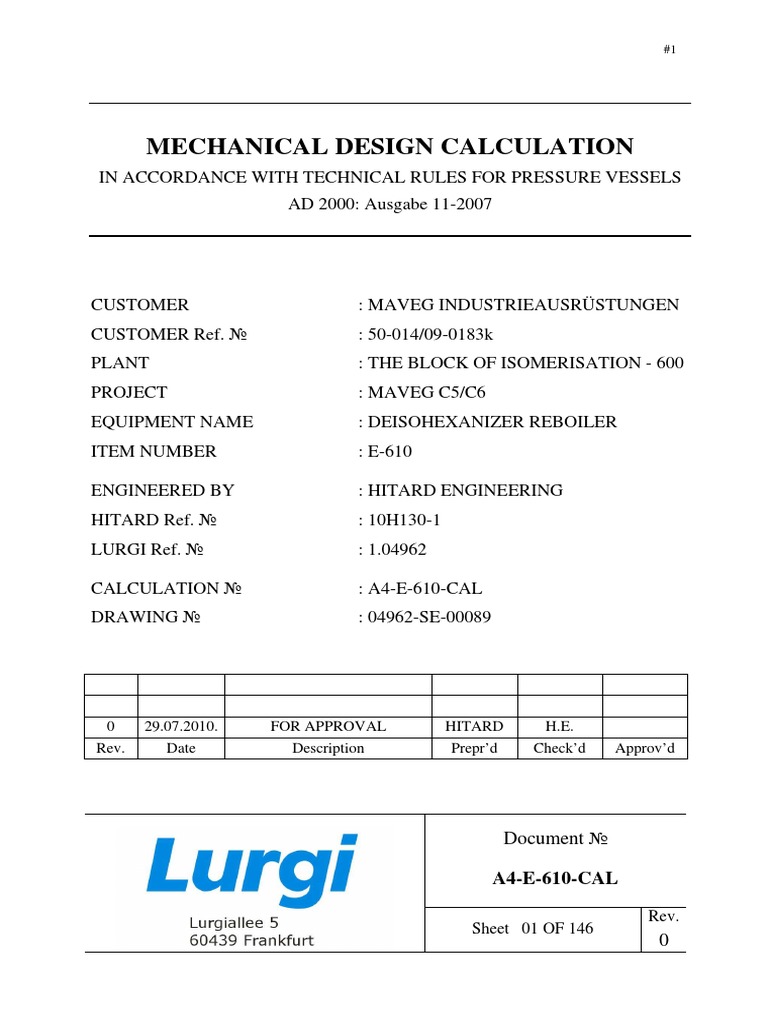 Mechanical Design Calculation: Document | PDF | Strength Of Materials ...