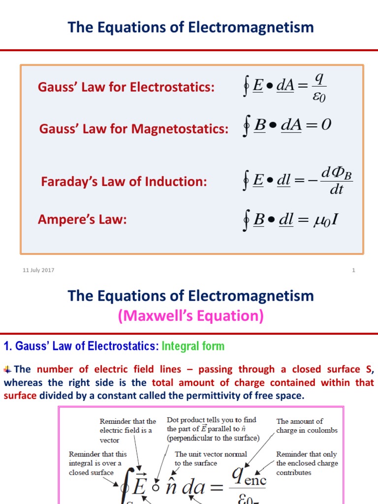 Maxwell Equation | PDF | Magnetic Field | Electric Field