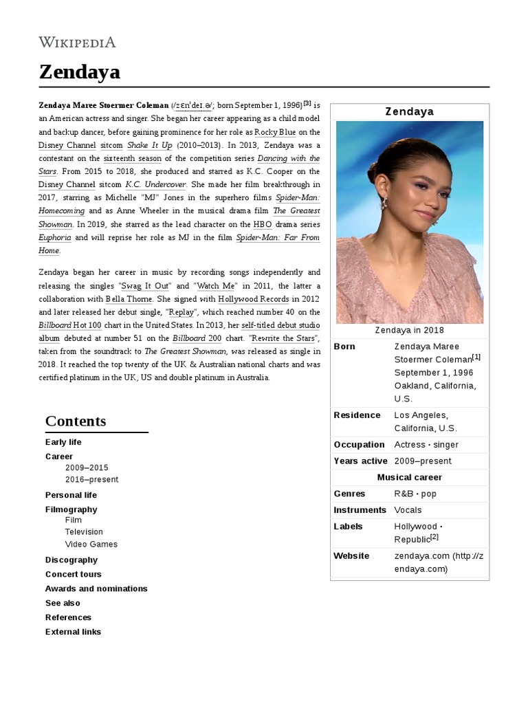 Zendaya | PDF