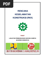 Rencana K3 Konstruksi RK3K Lengkap | PDF