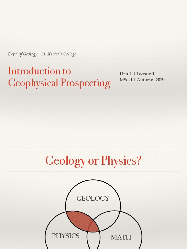 Introduction To Geophysical Prospecting | PDF | Reflection Seismology ...