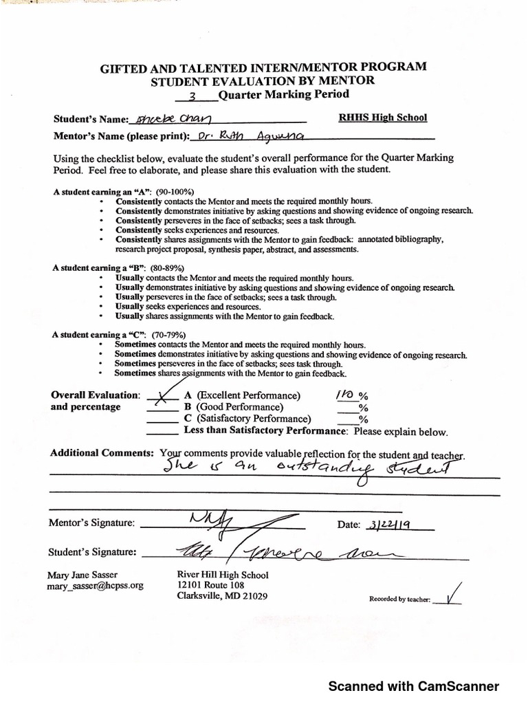 Quarter Three Grade Sheet | PDF