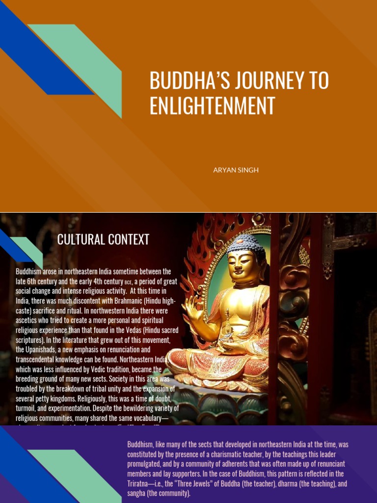 Buddha'S Journey To Enlightenment: Aryan Singh | PDF | Karma | Noble ...