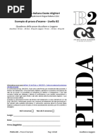 PLIDA B1 - Prova Esempio - Scrivere | PDF