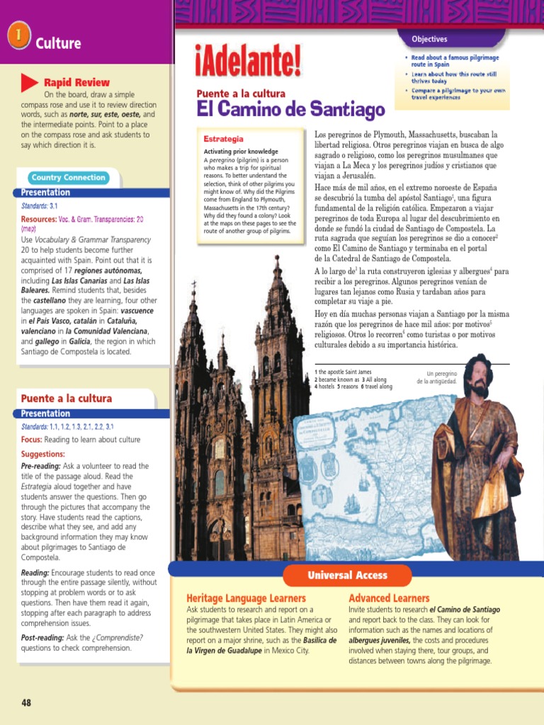 El Camino de Santiago 1 Spa 3 | PDF | Camino de santiago | Idiomas