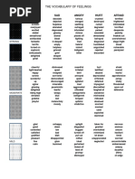 Vocabulary of Emotions | PDF | Subjective Experience | Behavioural Sciences