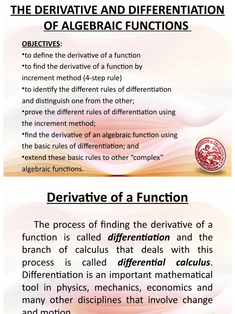 Four-Step Process for Derivatives | PDF | Derivative | Tangent