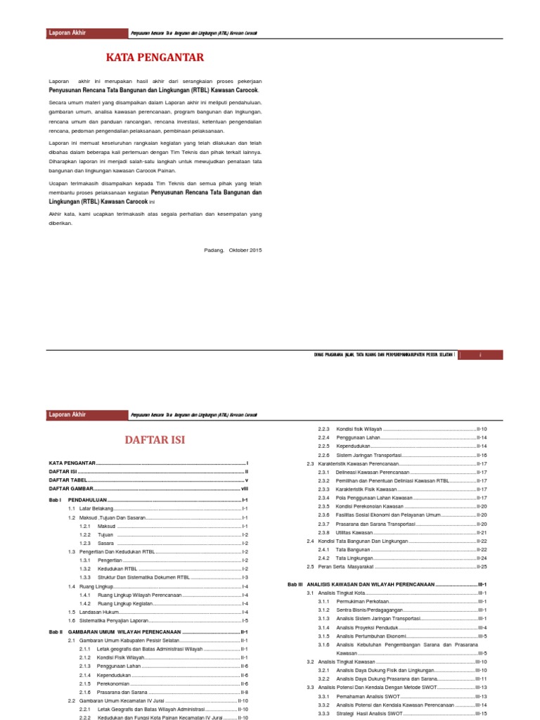 RTBL Carocok | PDF | Teknologi & Rekayasa