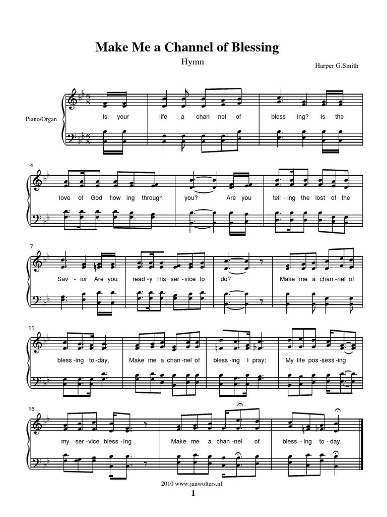 Make Me A Channel of Blessing: Harper G.Smith | PDF