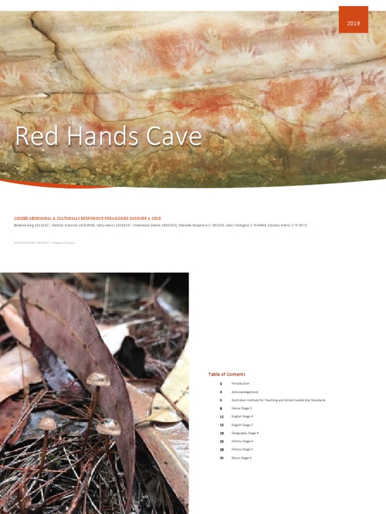 red-hands-cave | Lesson Plan | Indigenous Australians