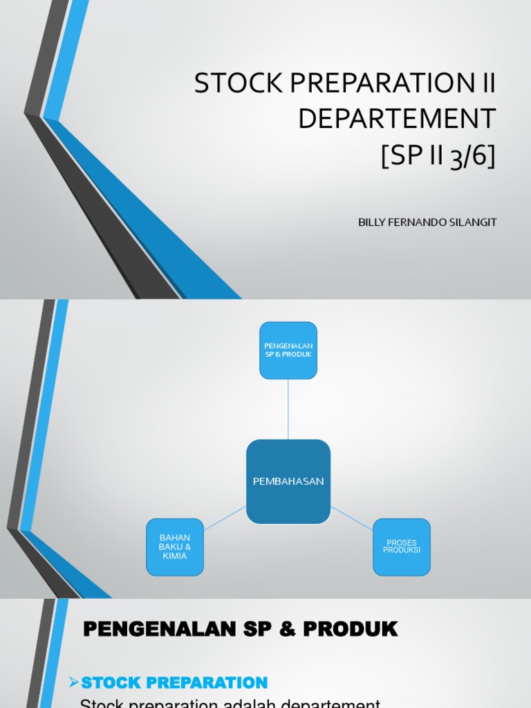 Proses Stock Preparation | PDF