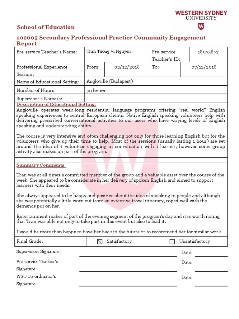 Ppce Report Template | PDF