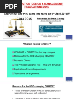 CDM 2015 - Compliance Checklist | PDF | Policy | Government Information