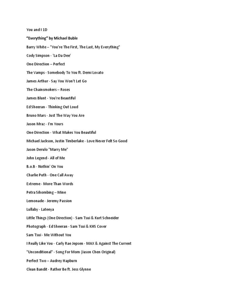 "Everything" by Michael Buble | PDF