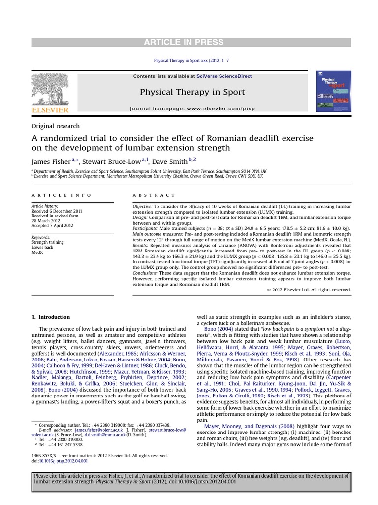 Corrective Exercise | PDF | Strength Training | Effect Size