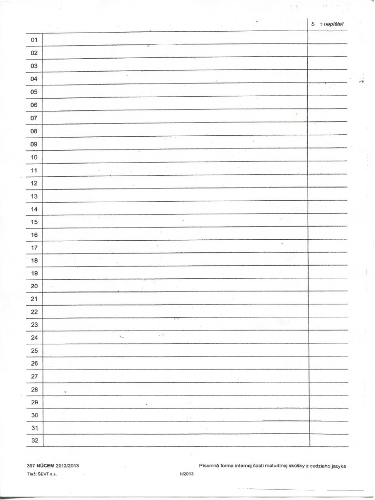 ANJ - Papier Na Slohy | PDF