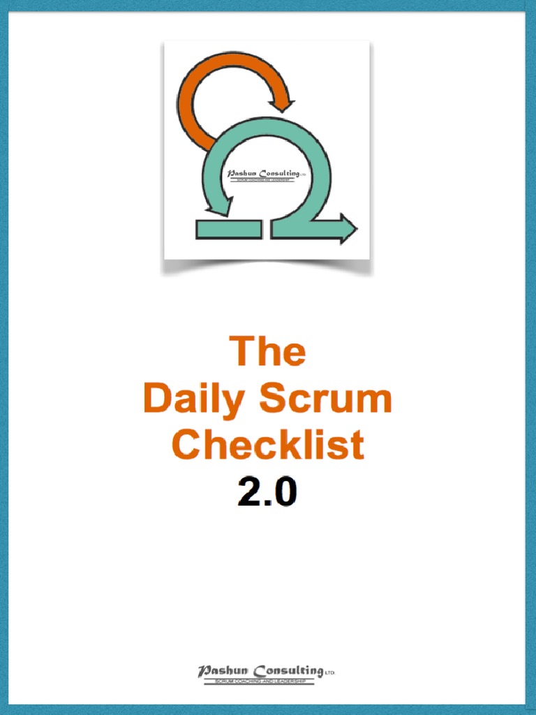 Daily scrum checklist | Scrum (Software Development) | Cognition